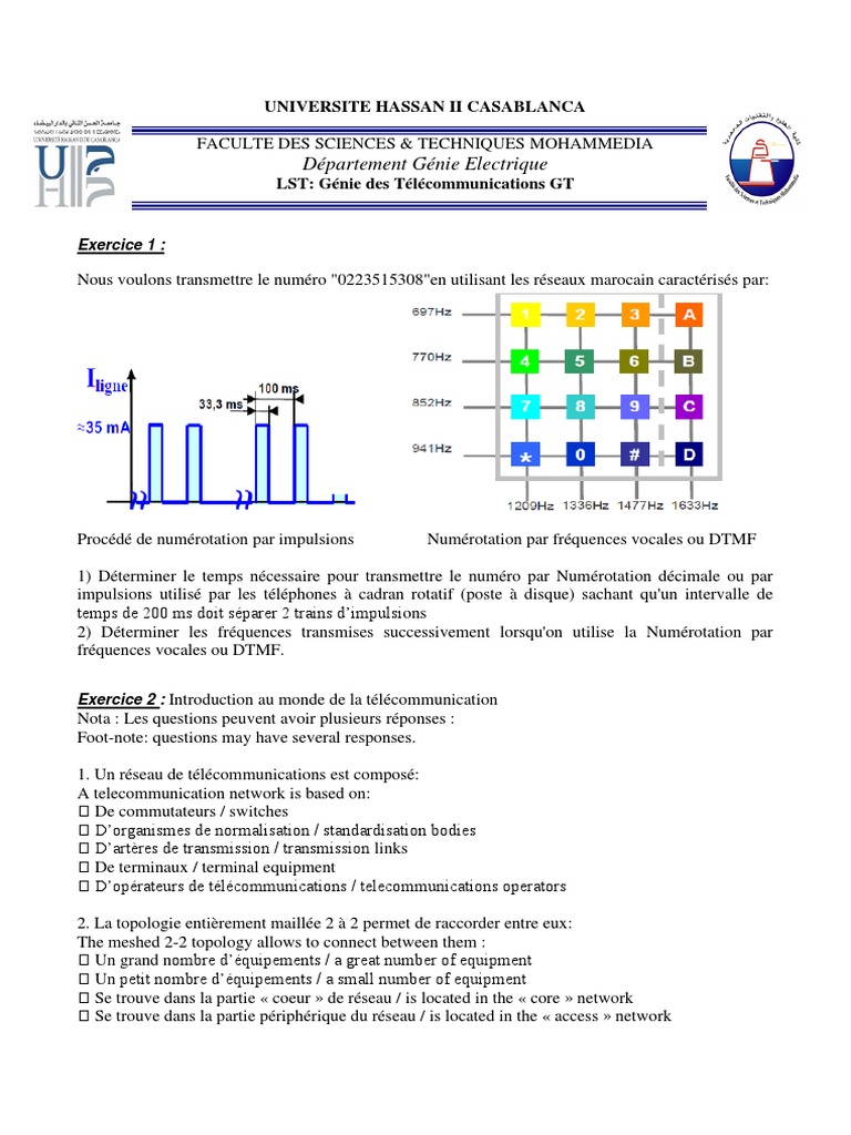 TD1-Chap1 Réseaux Et Télécommunications | PDF | Ordinateurs | Technologie et ingénierie