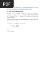Modelo De Entrega De Uniformes A Empleados Pdf Negocios