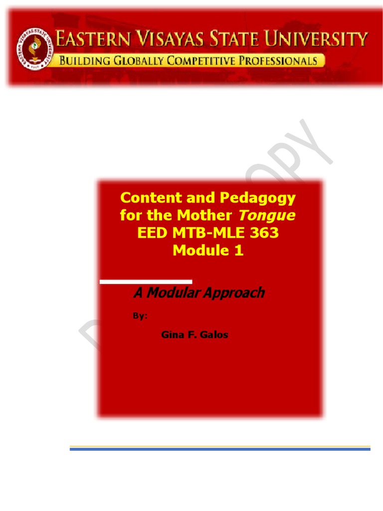 Module 1 Content and Pedagogy Classroom 2022 | PDF | Multilingualism ...