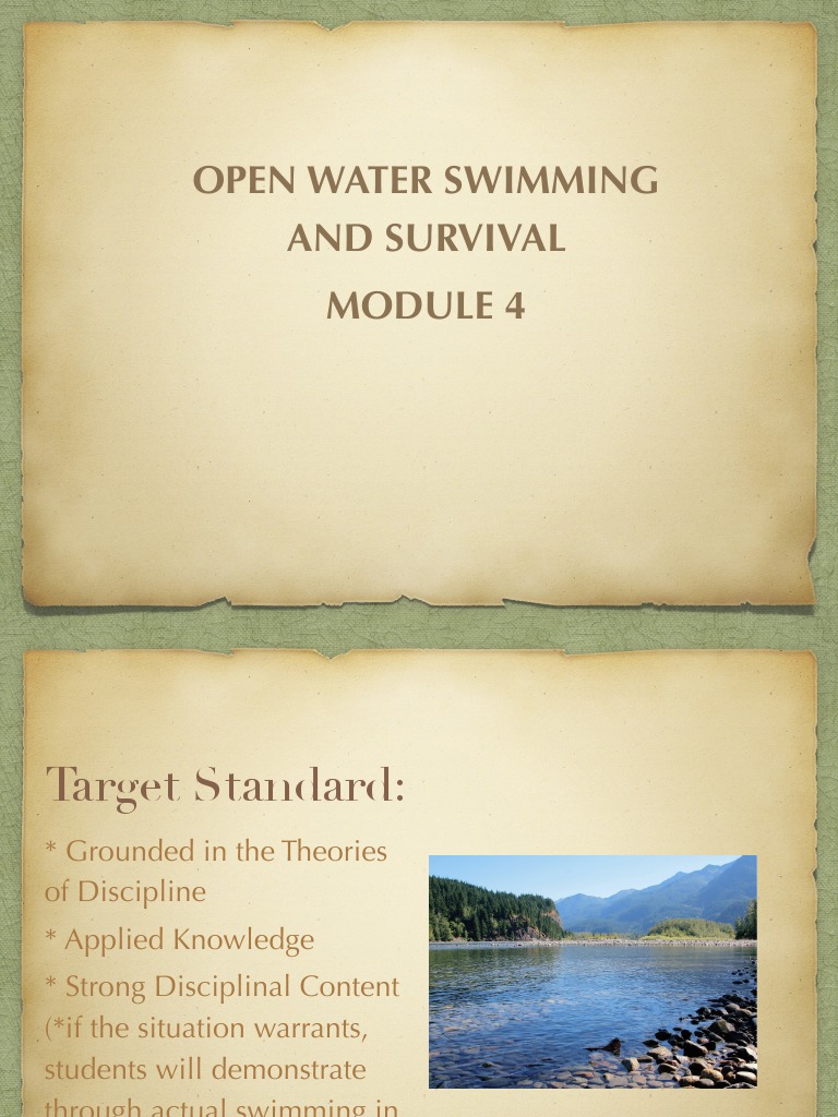 Aquatics Module 4 | PDF | Swimming
