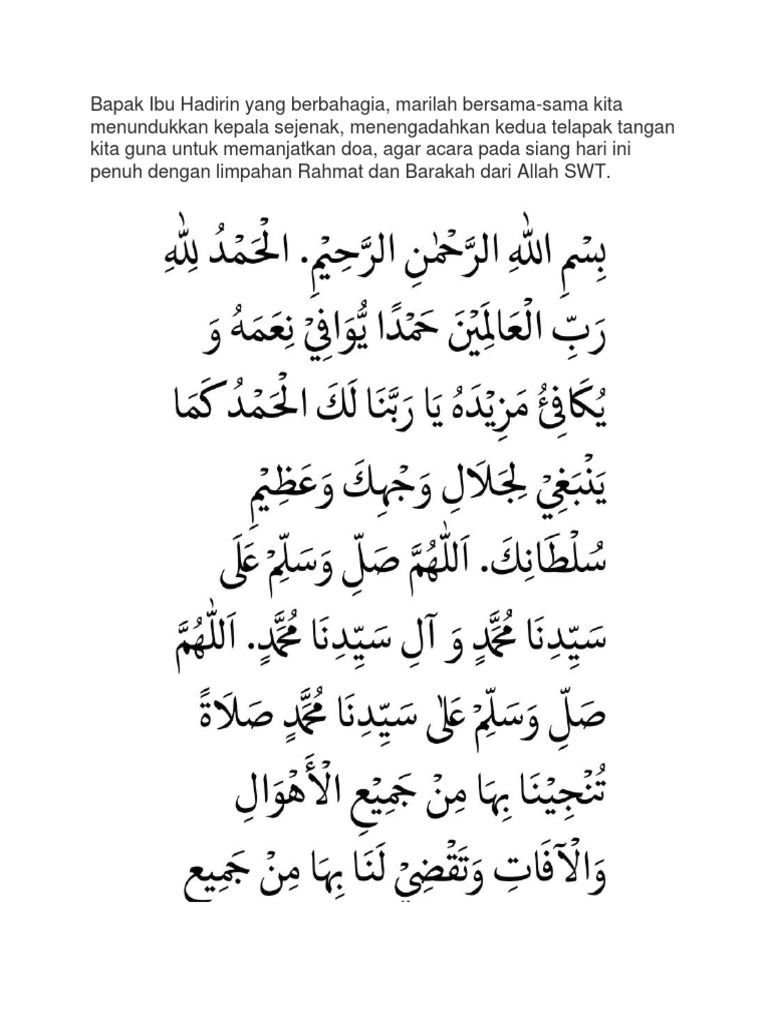 Doa Penutup Rapat Kelulusan Siswa | PDF | Gaya Hidup