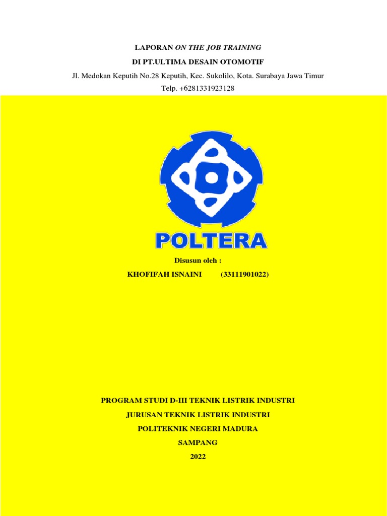 Perancangan Logo Poltera Sampang | PDF