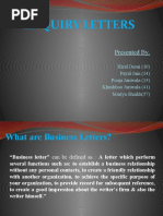 Letter Writing For CSEC | PDF | Information | Inquiry