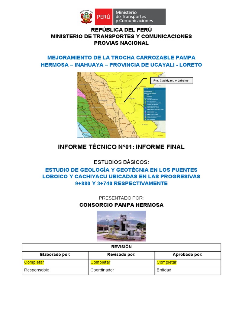 Estudios Geológicos y Geotécnicos en Ucayali | PDF | Roca (geología ...