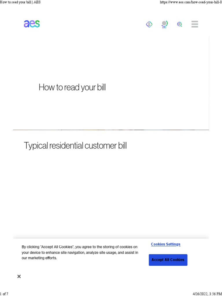 How To Read Your Bill AES | PDF | Http Cookie | Fee