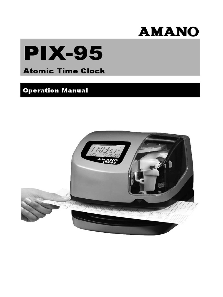 Atomic Time Clock: Operation Manual | PDF | Clock | Daylight Saving Time