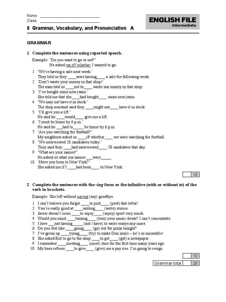 EIC 4 Practice Exercises Unit 8 | PDF | Cognitive Science | Language ...