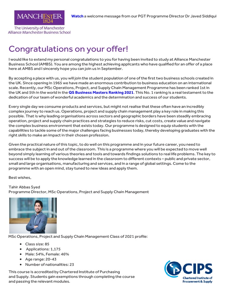 Congratulations On Your Offer!: Watch | PDF | Economies