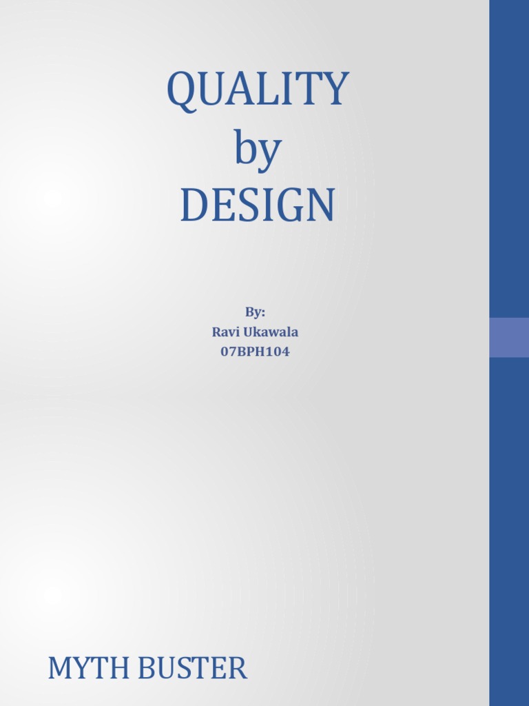 Quality by Design in Pharma Development | PDF | Tablet (Pharmacy ...