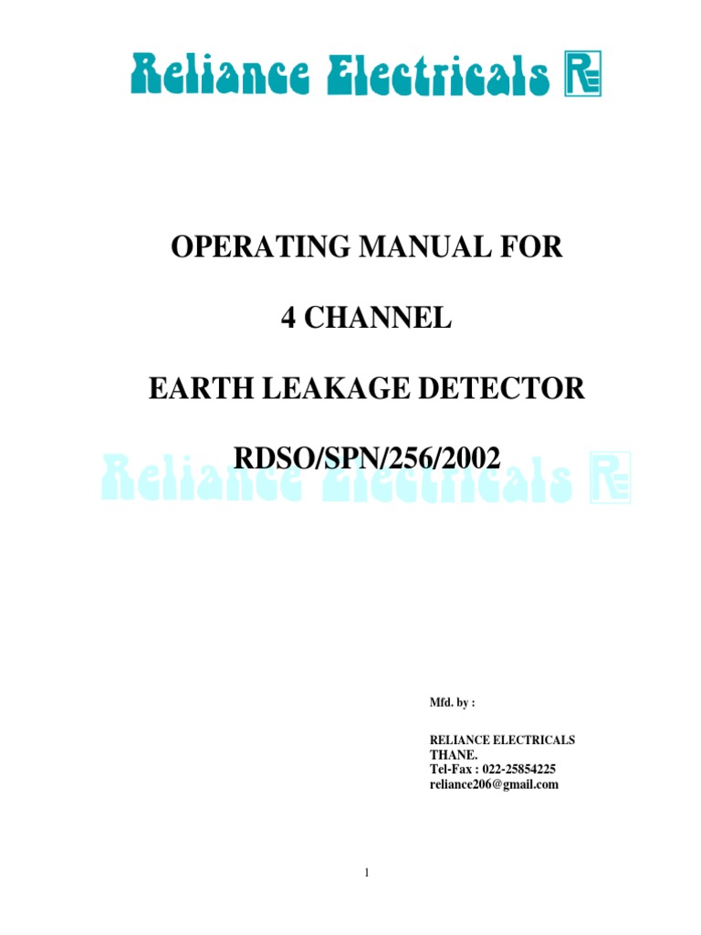 ELD Manual | PDF | Switch | Power Supply