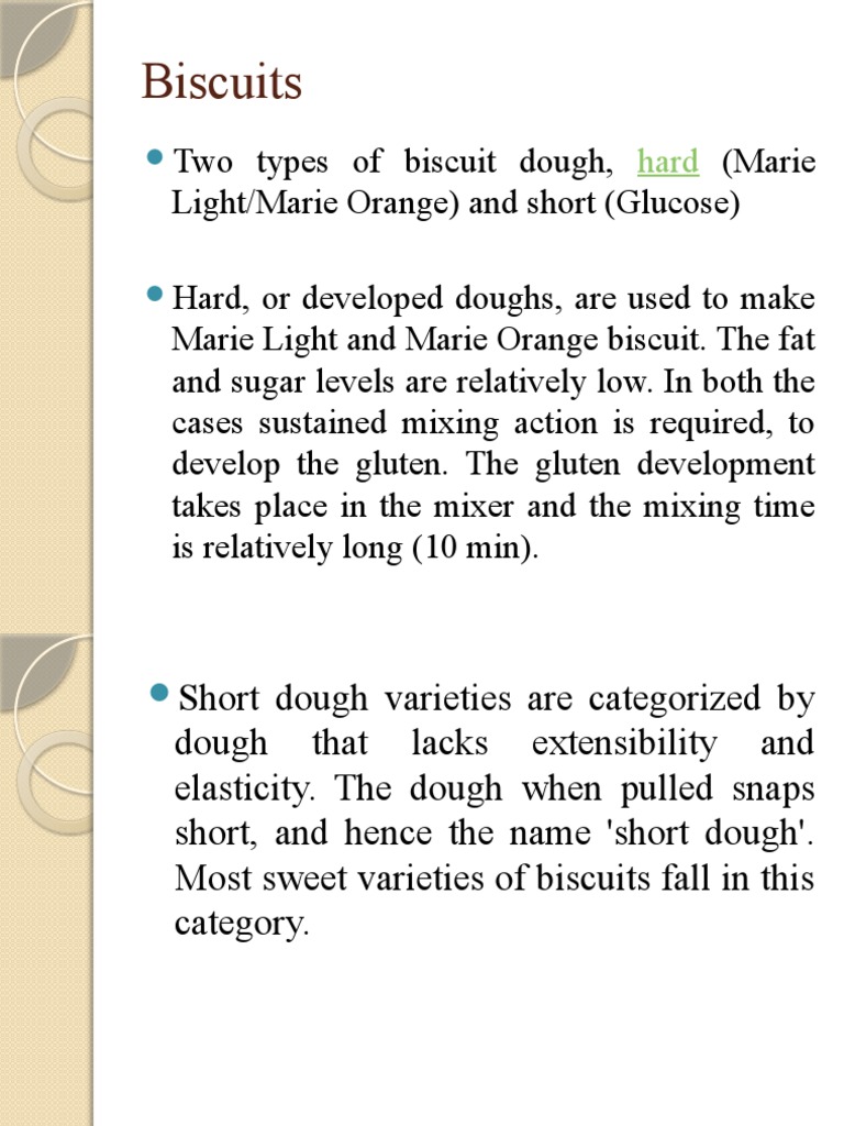 Biscuit Manufacturing | PDF | Dough | Biscuit