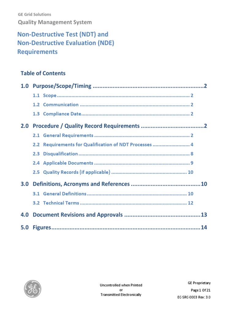 EC-SRC-0003 Non-Destructive Test (NDT) and Non-Destructive Evaluation ...