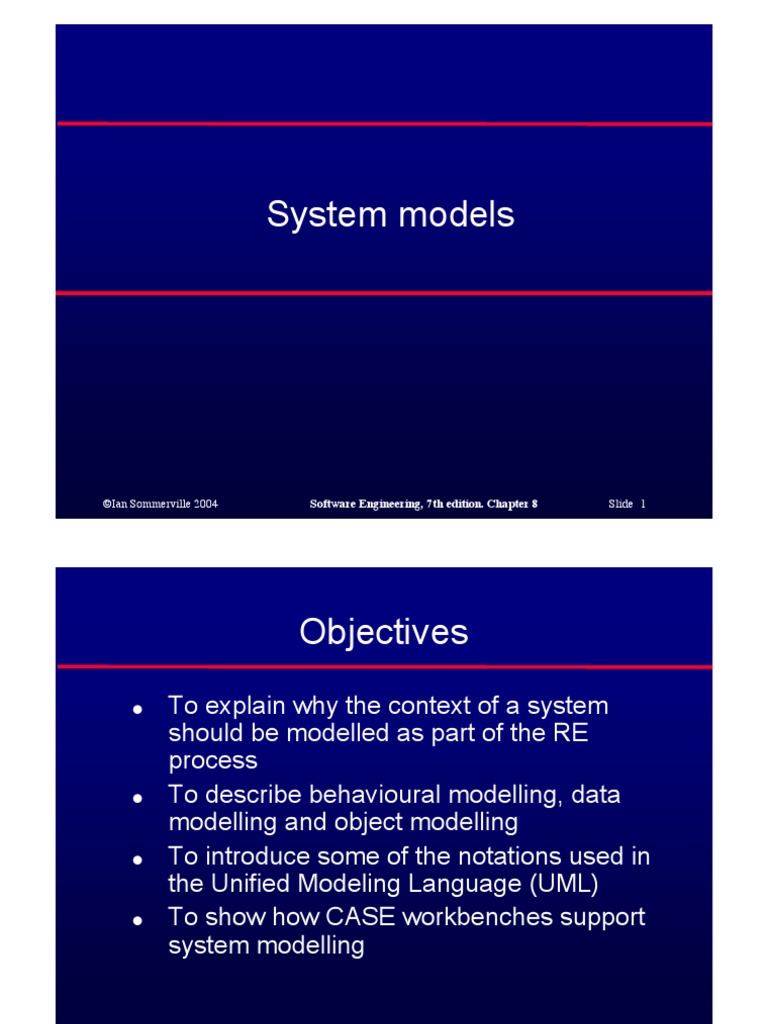 Ch8 - System Models | PDF | Object Oriented Programming | Class (Computer Programming)