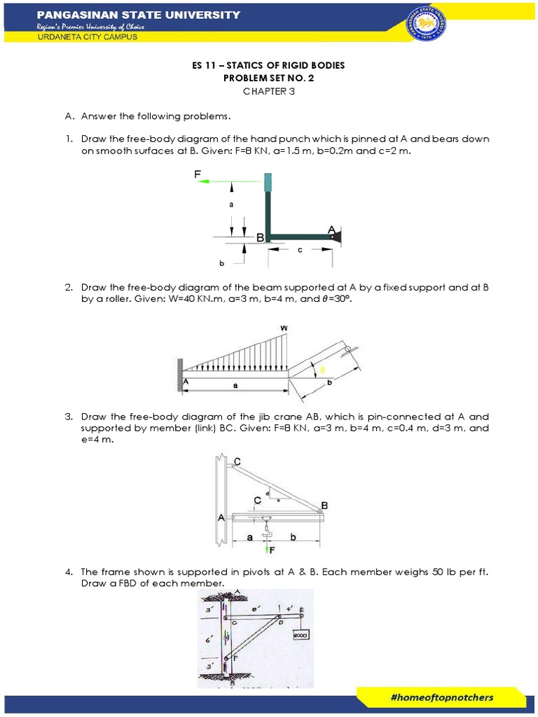Problem Set No.2 | PDF | Applied And Interdisciplinary Physics | Mechanics