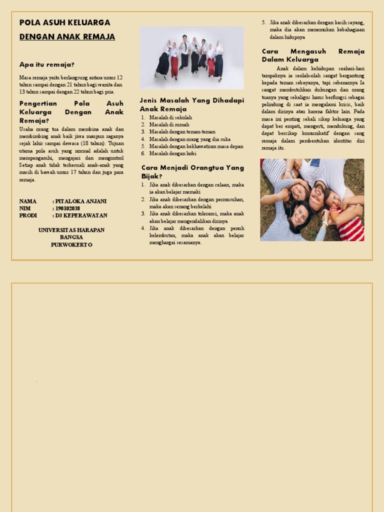 Leaflet Keluarga Remaja | PDF