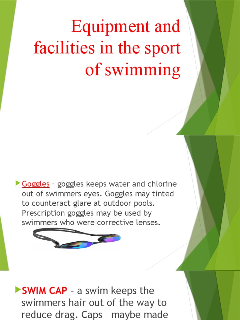 Equipment and Facilities in The Sport of Swimming | PDF | Swimming ...