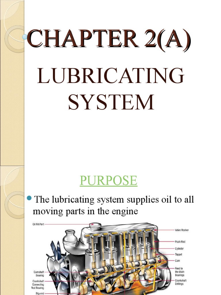 Lubricating System Pdf Motor Oil Mechanical Engineering