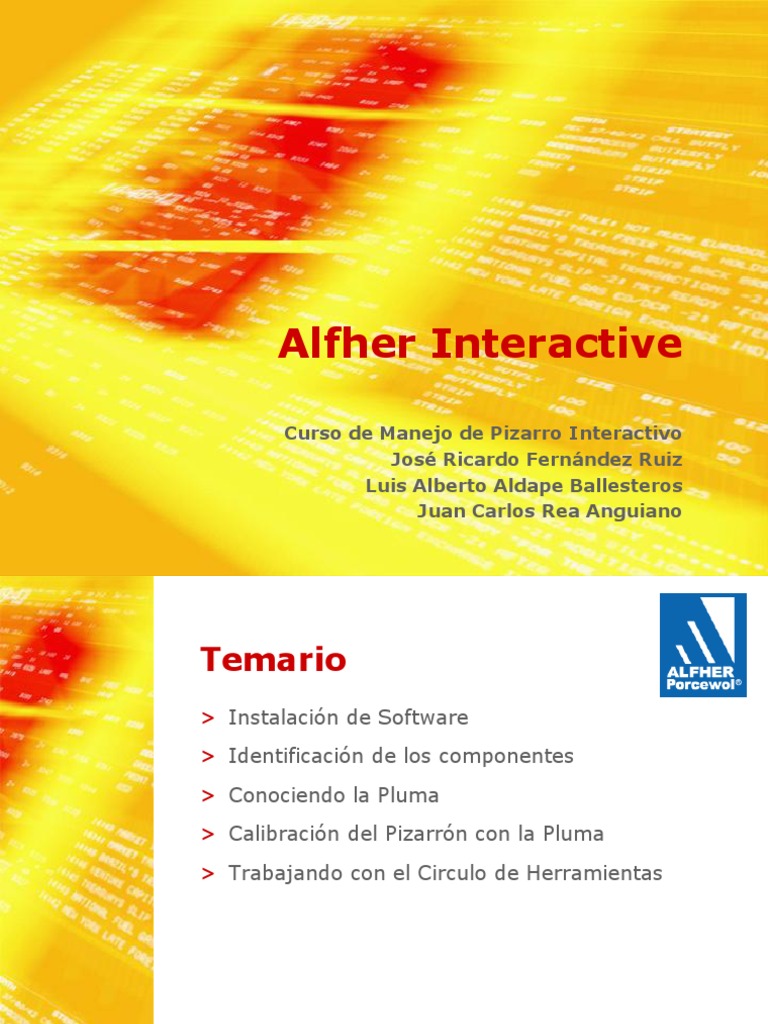 Curso de Manejo de Alfher Interactivo | PDF | Point and Click ...