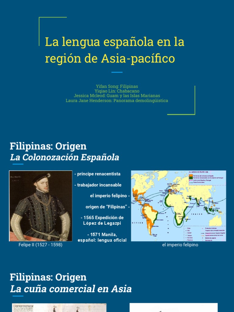 El español en Asia-Pacífico: Historia y Situación | PDF | Lengua ...