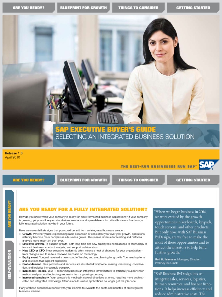 SAP Executive Buyer's Guide | PDF | Software As A Service | Human Resources