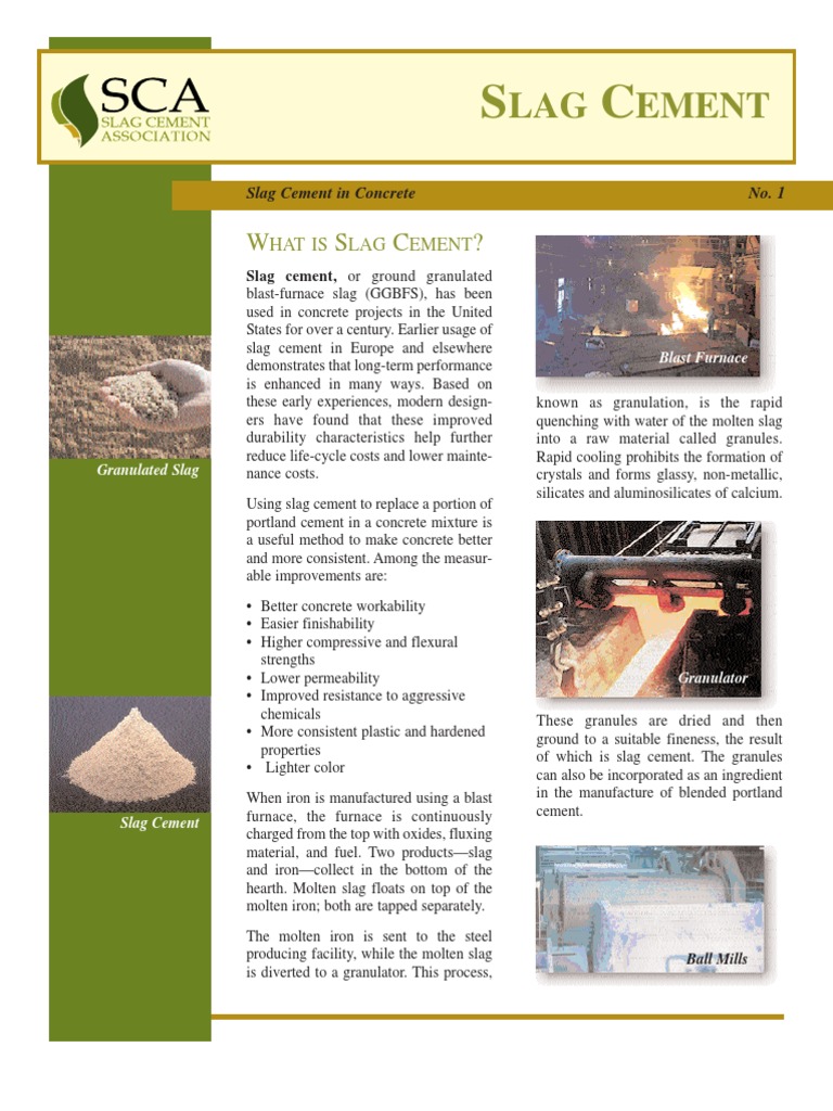 No1 Slag Cement | PDF | Cement | Concrete