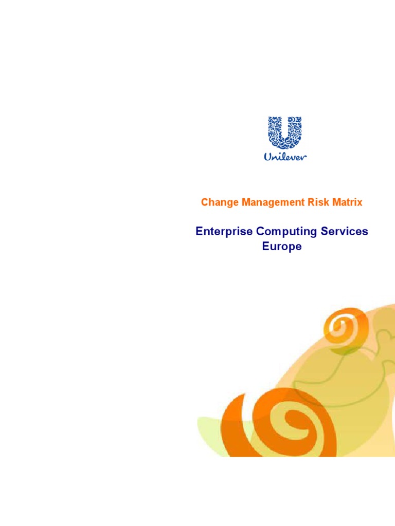 Enterprise Risk Matrix v1 02 | PDF | Risk | Change Management
