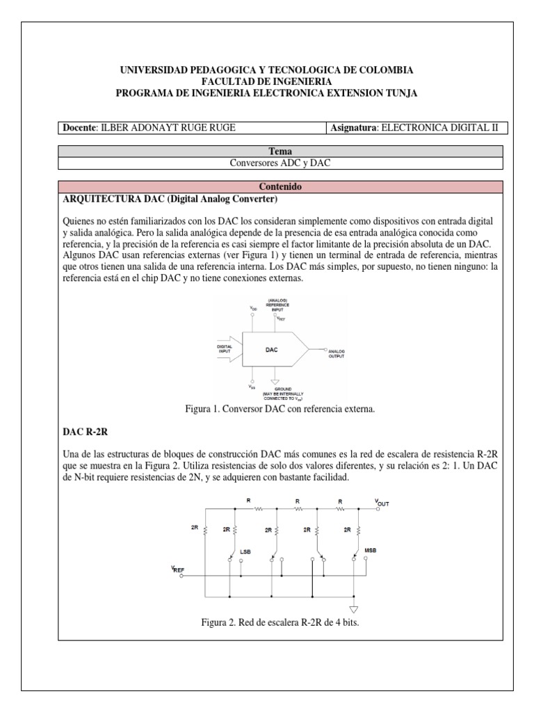 Actividades #1 Conversores DAC y ADC v2.0 Con Entregable | PDF ...