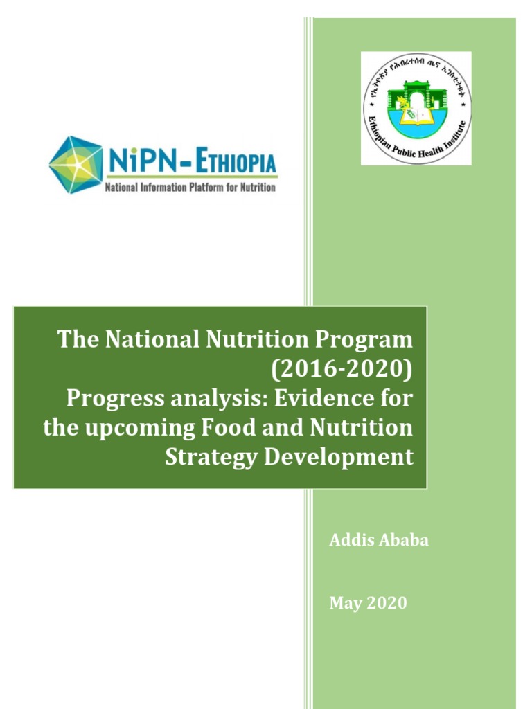 The National Nutrition Program (2016-2020) Progress Analysis: Evidence ...