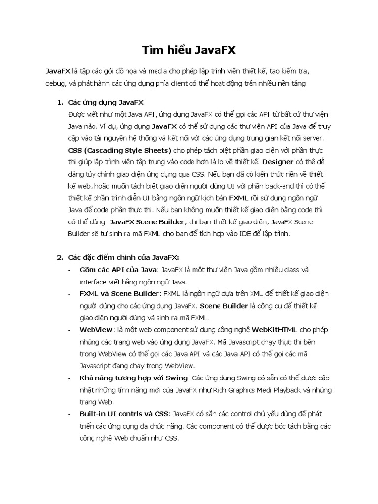 Tìm hiểu JavaFX | PDF