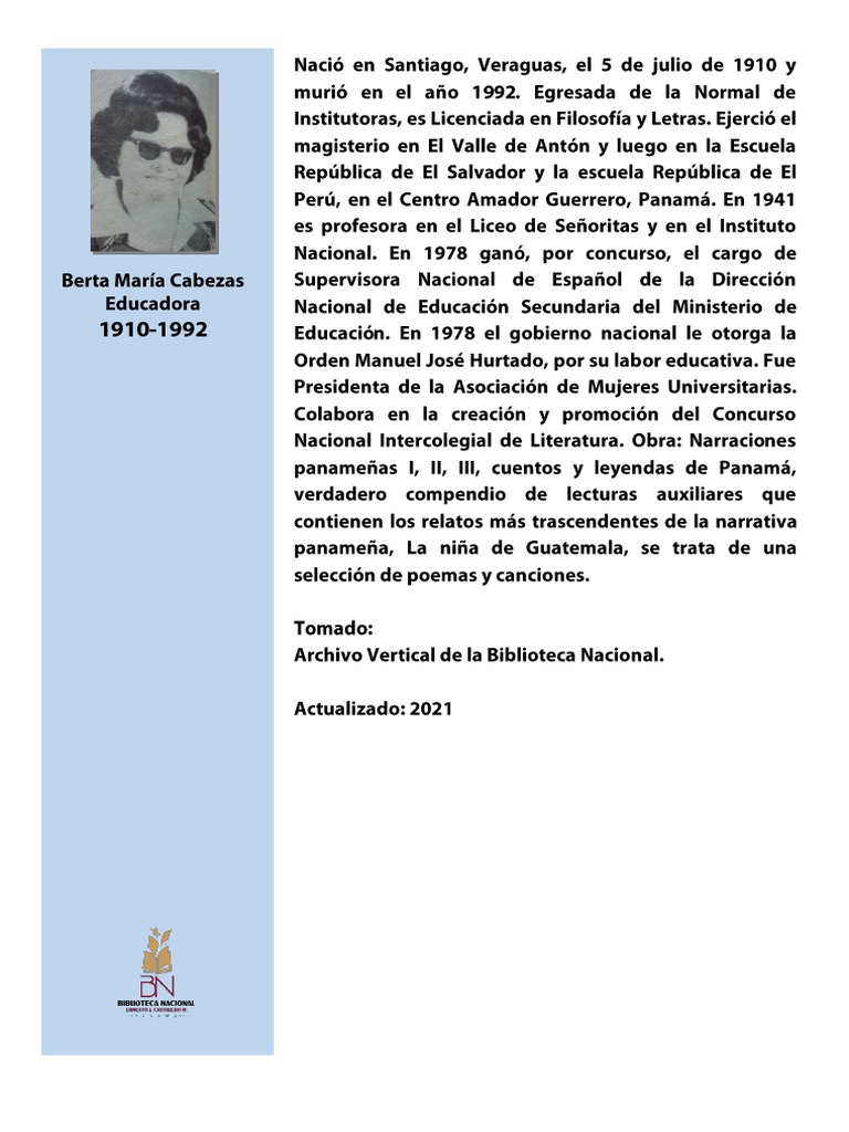 Berta María Cabezas | PDF