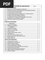 Check List Embarques | PDF