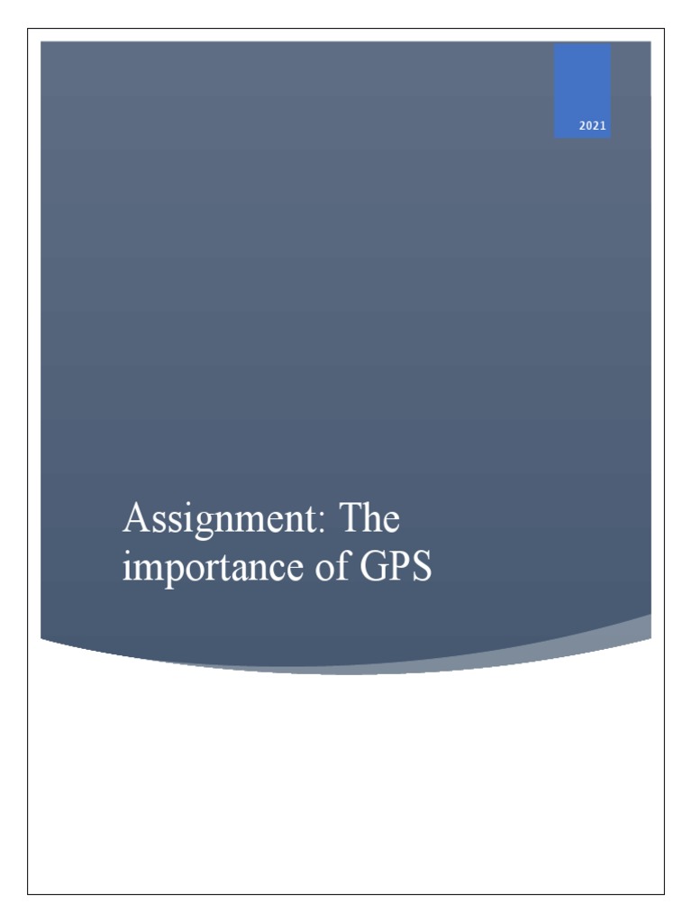 assignment-the-importance-of-gps-pdf-mobile-app-sustainability