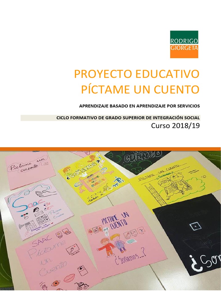Proyecto Pictame Un Cuento | PDF | Inclusión (Educación) | Aprendizaje