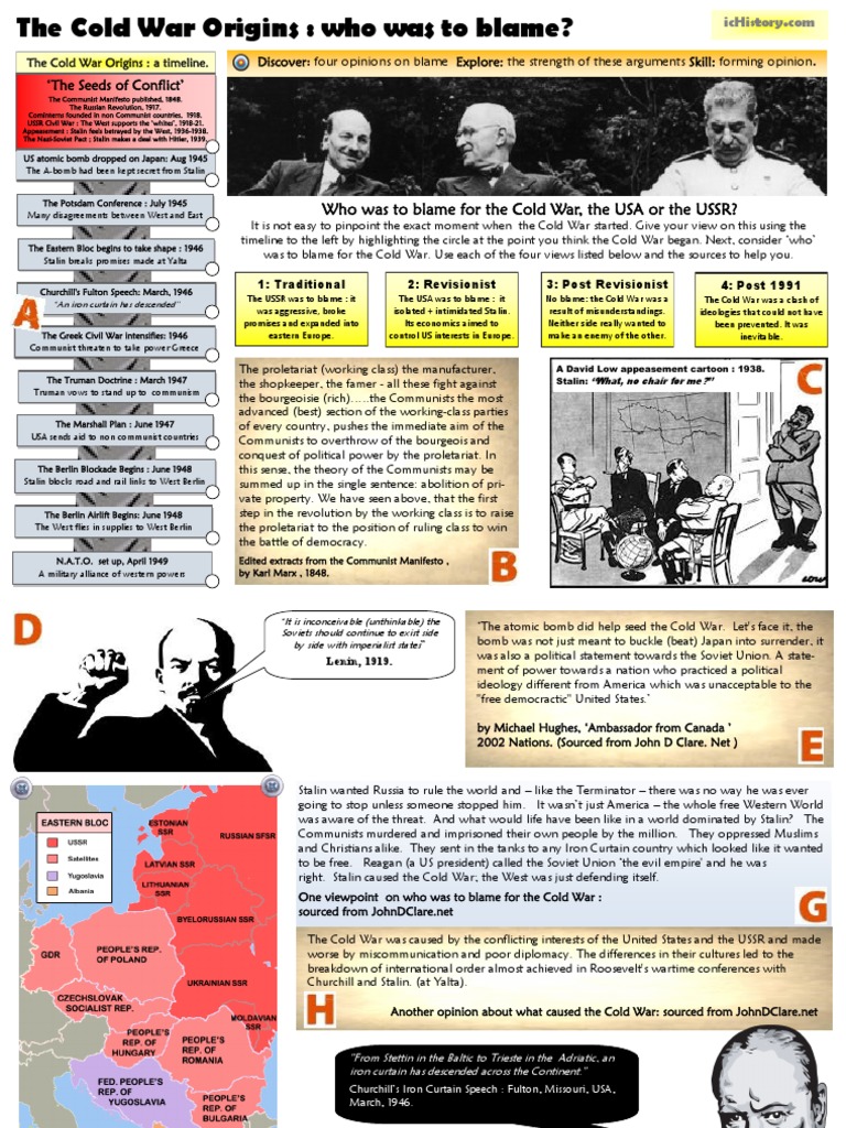 Blame for the Cold War: Key Perspectives | PDF | Cold War | Communism