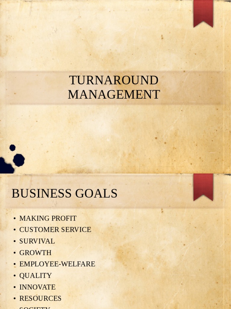 Turnaround Management | PDF | Strategic Management | Economic Growth