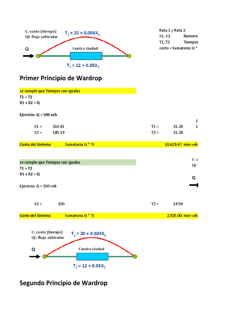 Explicacion Principios de Wardrop | PDF