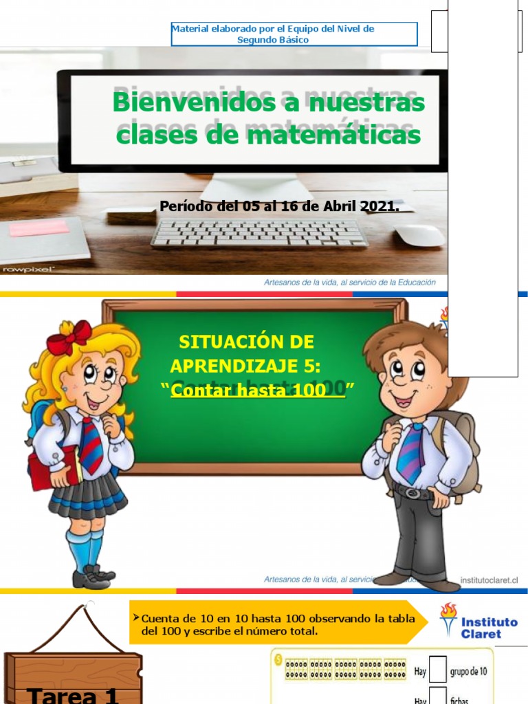 2º Básico Matemática Contar Hasta 100 y Las Unidades y Decenas. | PDF
