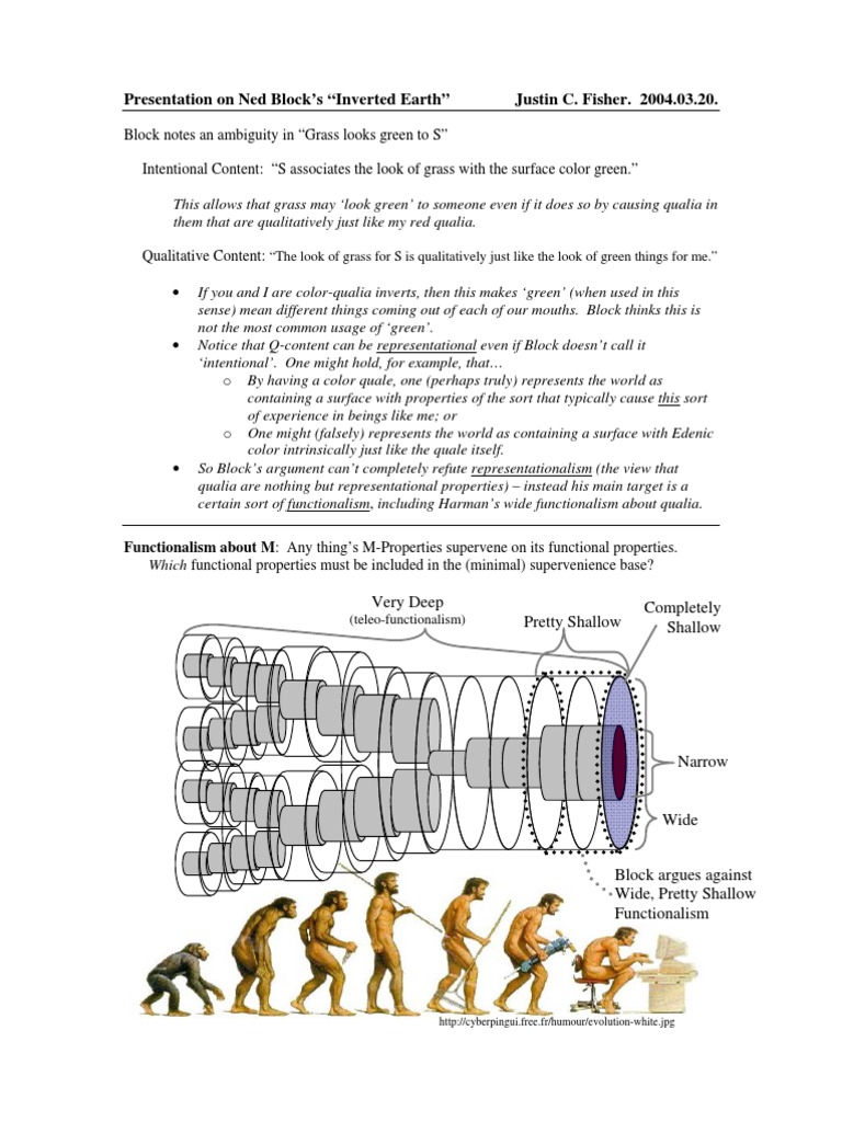 Summary and Discussion of Block's Inverted Earth | PDF | Qualia ...