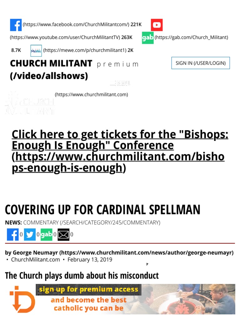 Spellman's Hidden Homosexuality Exposed | PDF | Catholic Church | World ...