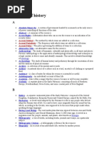 Historical Terms and Definitions Glossary | PDF | Castle