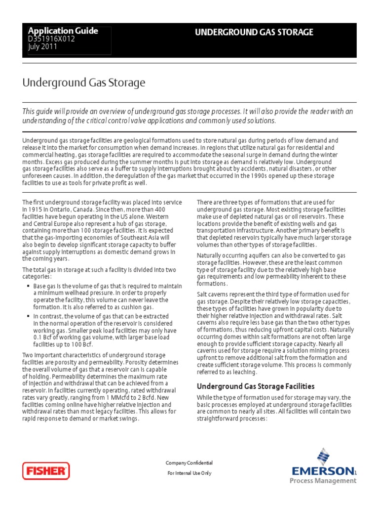 Underground Gas Storage | PDF | Natural Gas Storage | Petroleum Reservoir