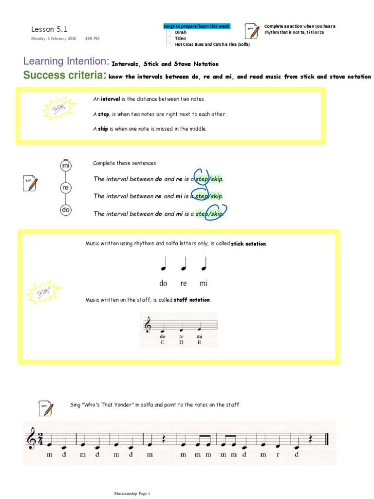 Understanding Musical Intervals and Notation | PDF