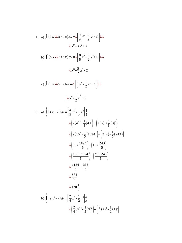 Kumpulan Soal Integral Tentu | PDF