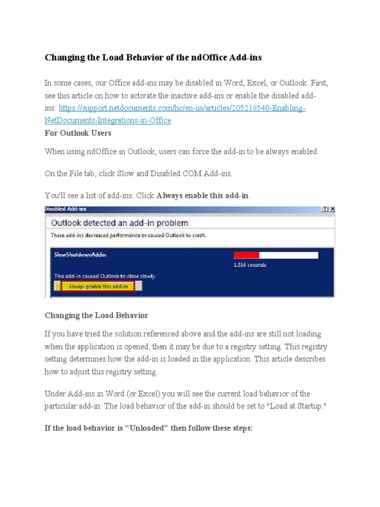 Imanage Troubleshooting | PDF | Windows Registry | Microsoft Outlook