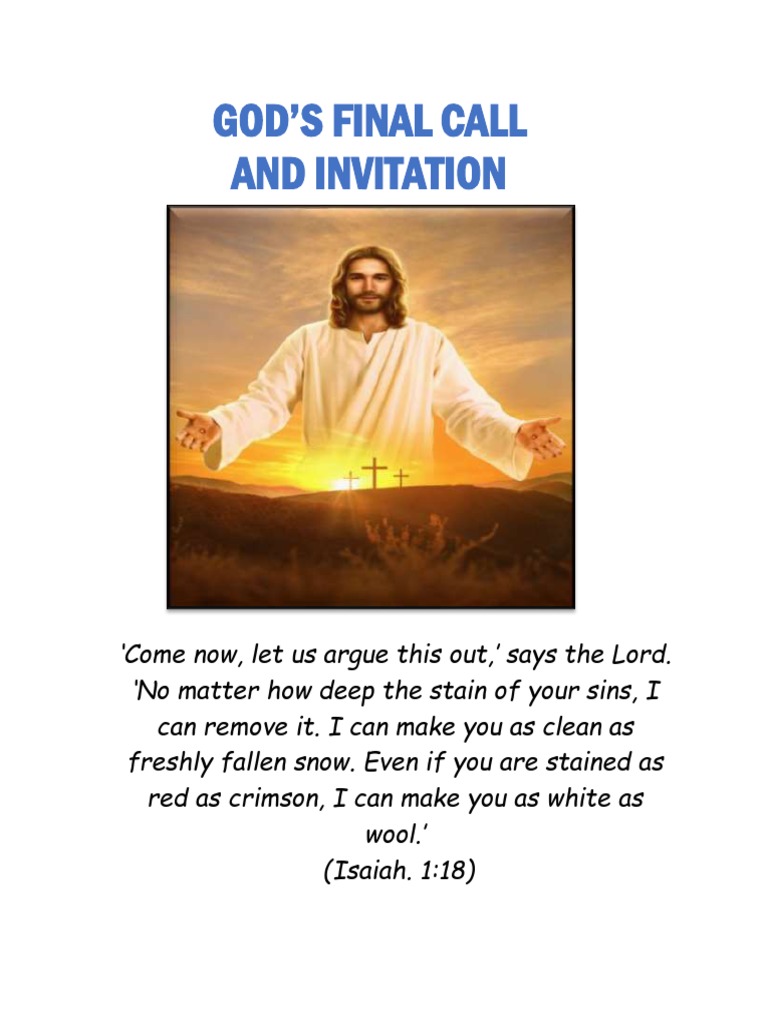 God's Final Call and Invitation | PDF | Adam And Eve | Eternal Life ...