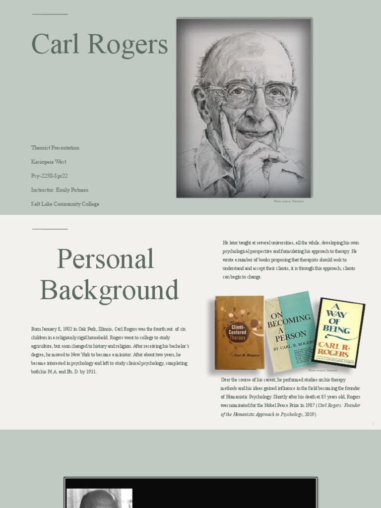 Carl Rogers Presentation | PDF | Humanistic Psychology | Psychotherapy