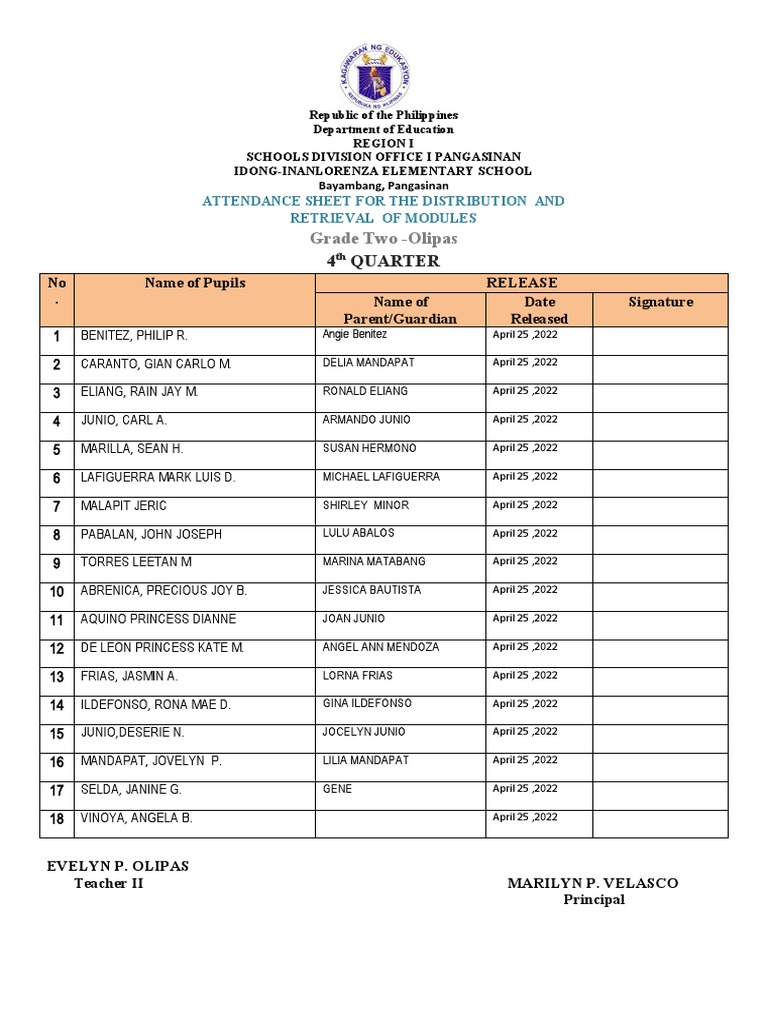 Attendance Distribution of Modules | PDF