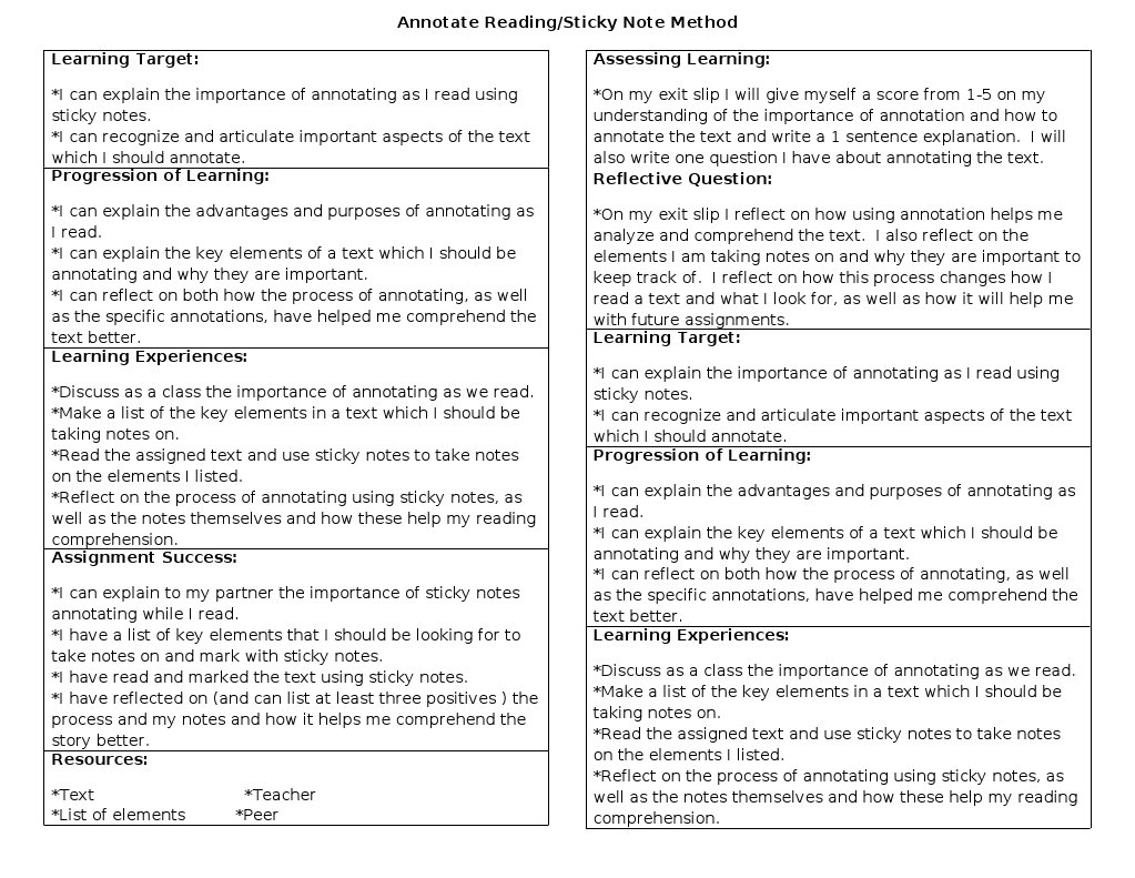 Annotated Reading Pdf Reading Comprehension Change