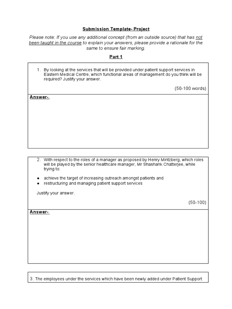 Submission Template | PDF | Leadership | Patient