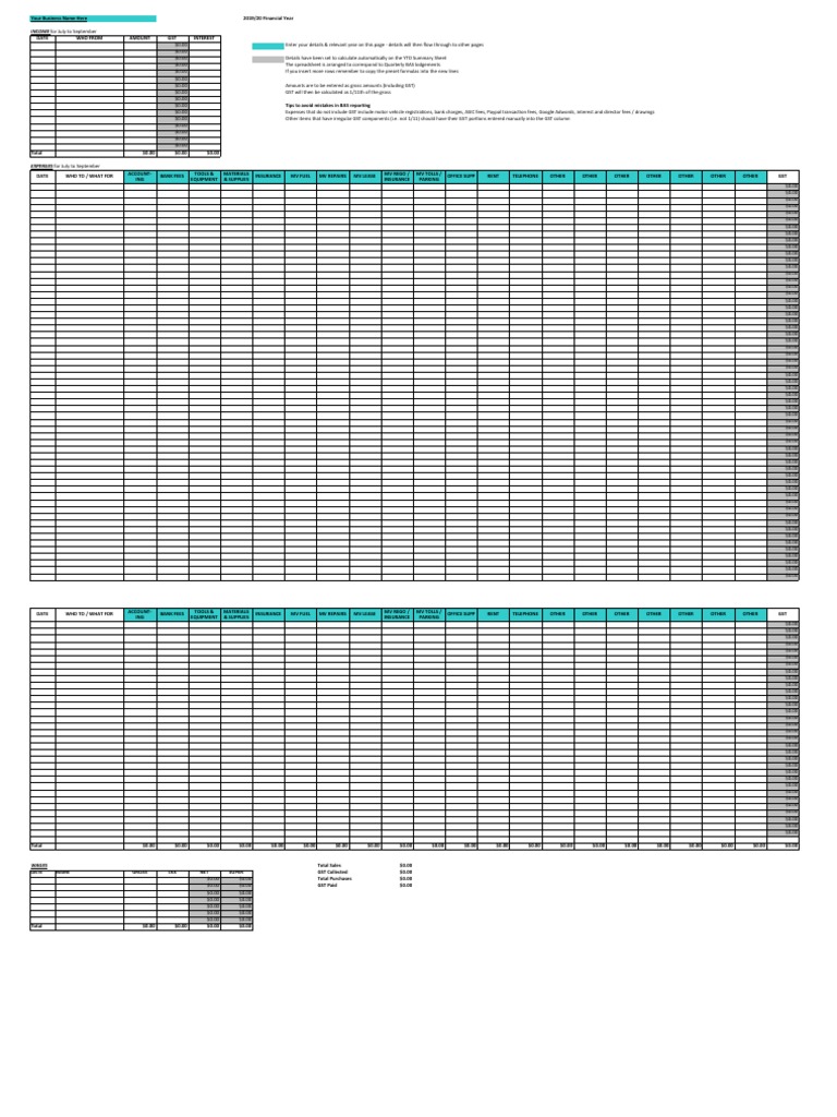 BAS Reporting Spreadsheet Guide | PDF | Value Added Tax | Business